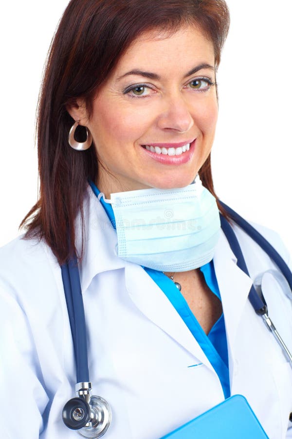 Doctor at work stock photo. Image of portrait, white - 17588492