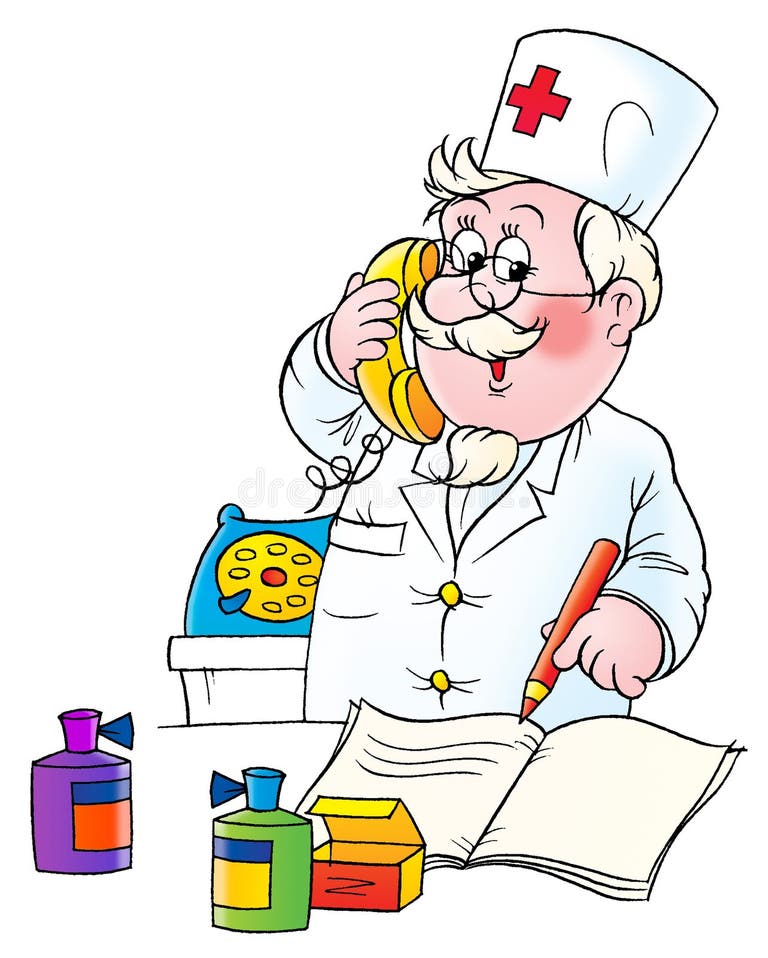 Doctor Calling Cartoon Stock Illustrations – 291 Doctor Calling Cartoon ...
