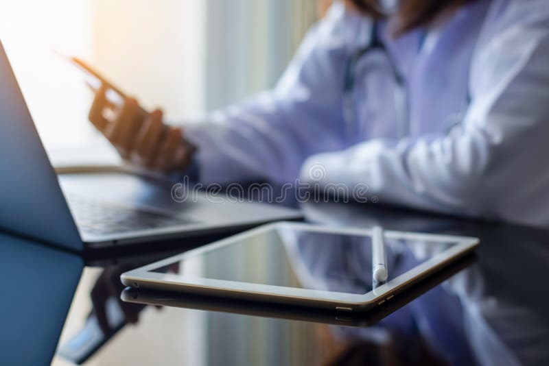 Medical Record in Electronic Form. Digital EMR with Patient Health Care ...