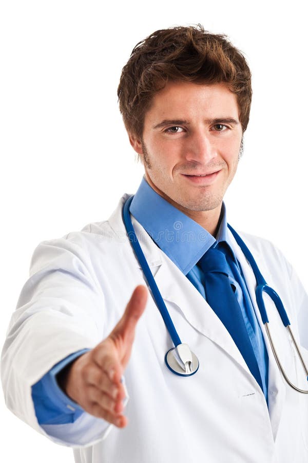 Doctor introducing himself stock image. Image of people - 26830781