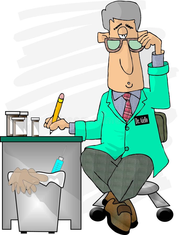 The Doctor is in stock illustration. Illustration of written - 39305