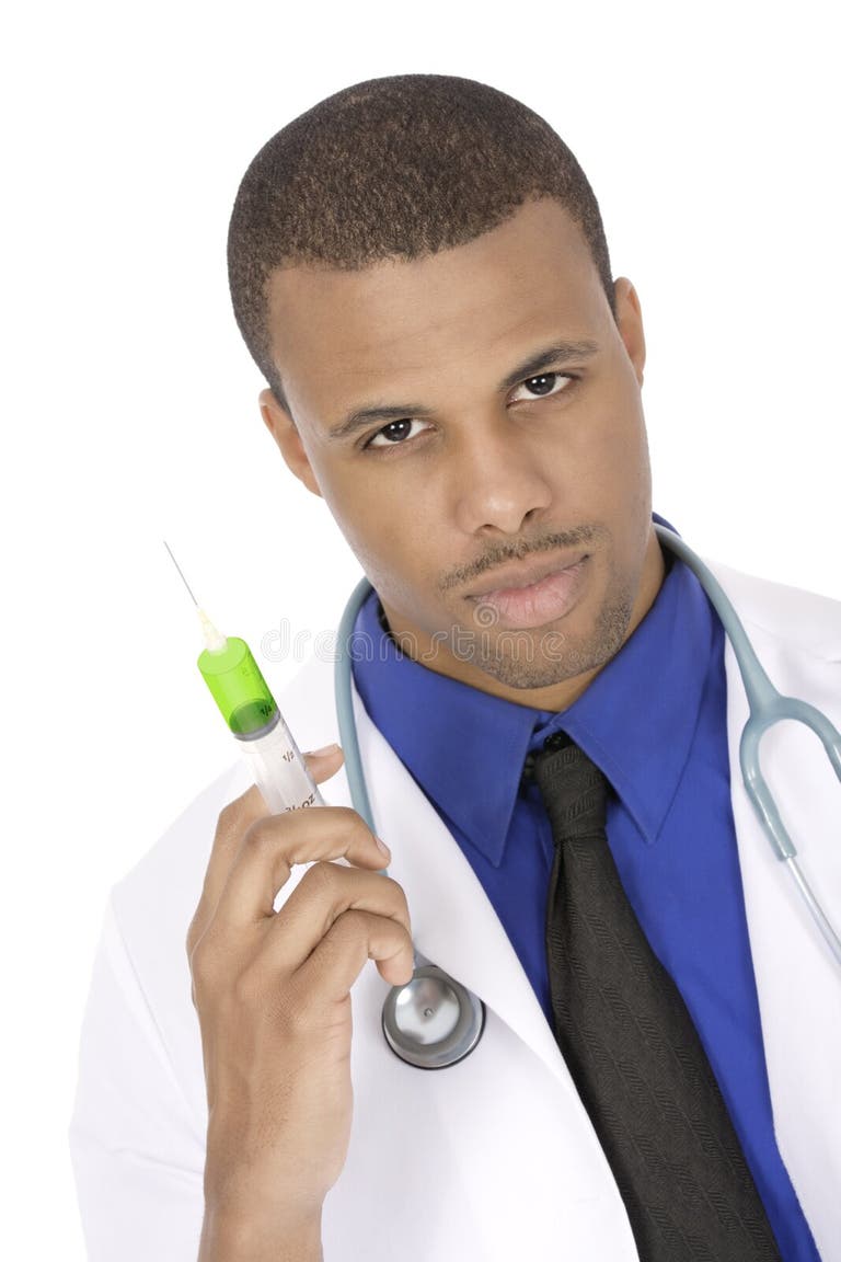 Evil Doctor Holding Syringe Injection Stock Photos - Free & Royalty ...