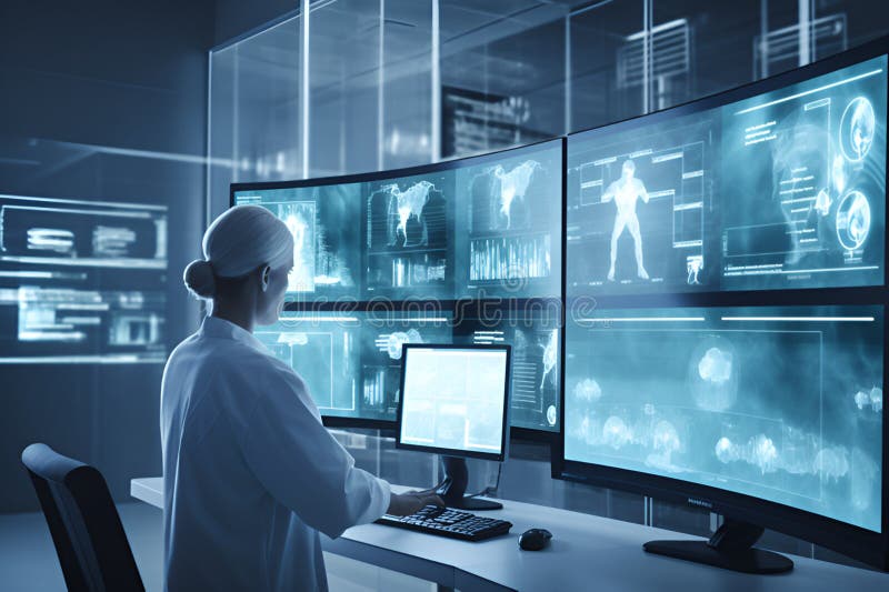 Doctor Analysis Medical Processsing Patient. Medical Concept ...