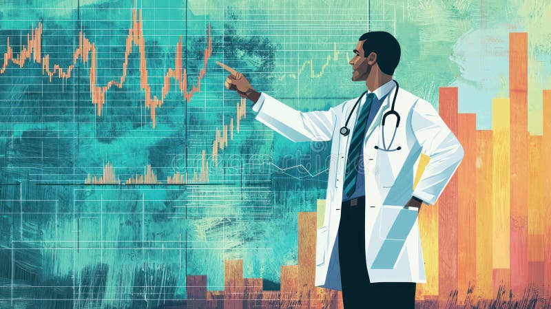 Doctor Analyzing Data Trends in Healthcare Costs, Emphasizing Need for ...