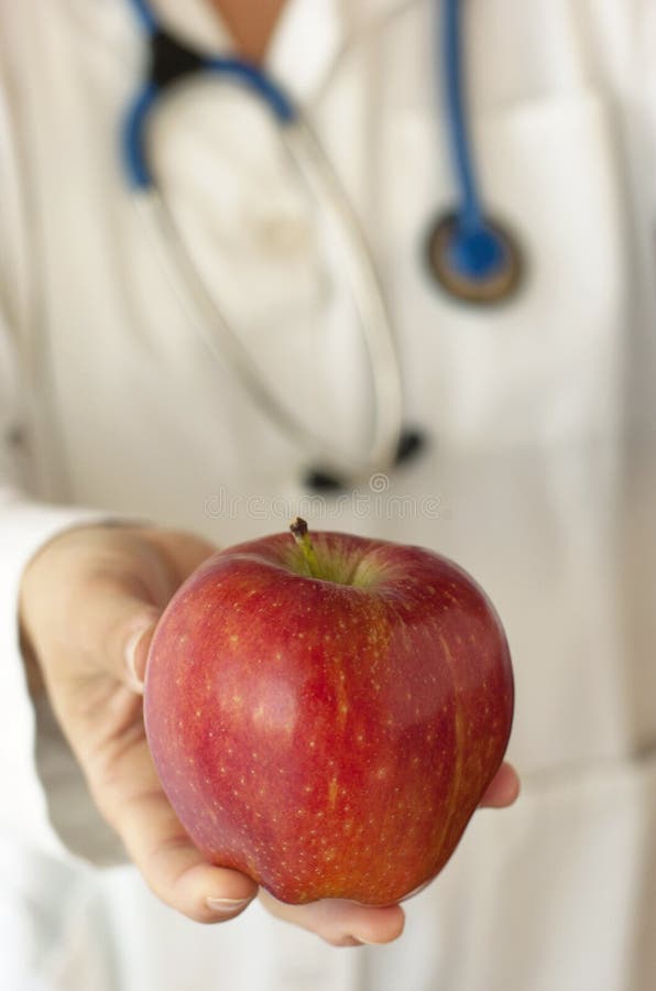 Doctor. Apple. Estetoscopio Foto de archivo - Imagen de enfermera ...