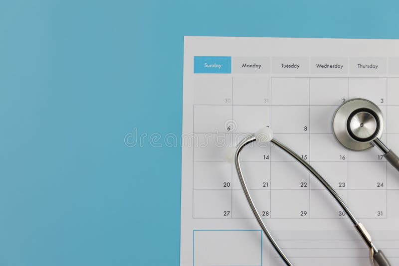 Doctor Appointment Schedule Checkup on Calendar Medicine Doctor Working ...