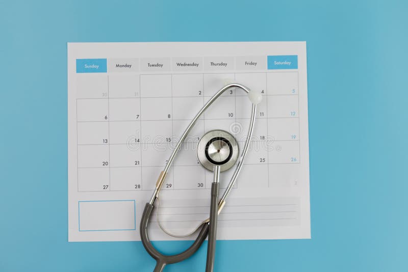 Doctor Appointment Schedule Checkup on Calendar Medicine Doctor Working ...