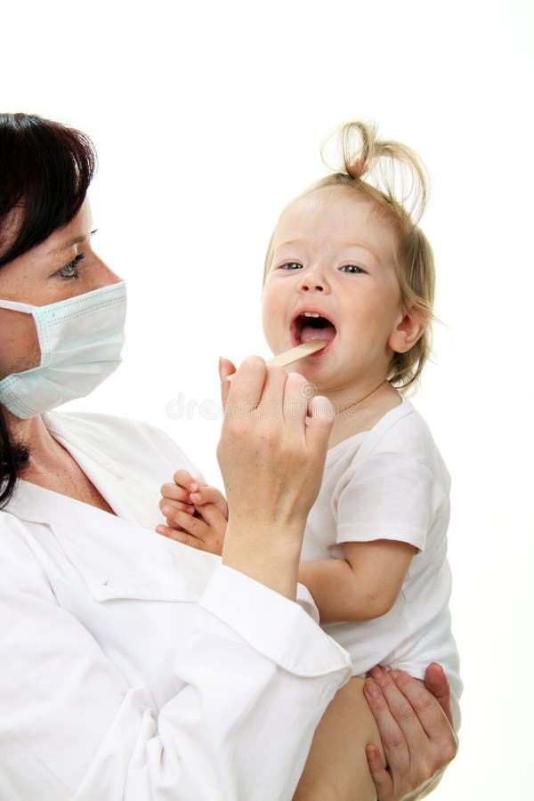 Doctor with baby stock image. Image of females, girls - 10242019