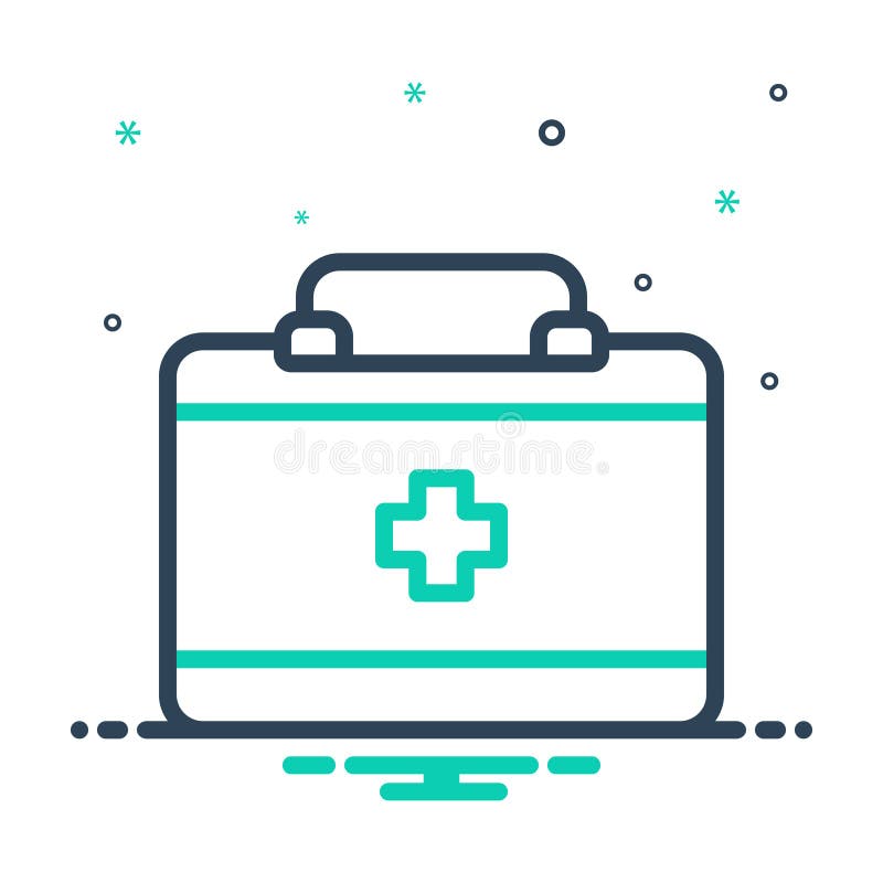 Mix Icon for Doctor Bag, Doctor and Pharmacy Stock Vector ...