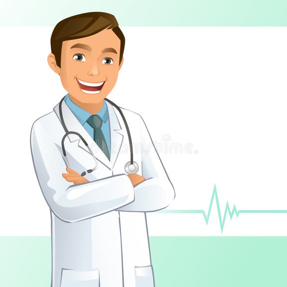 Doctor barn vektor illustrationer. Illustration av hälsa - 65642388