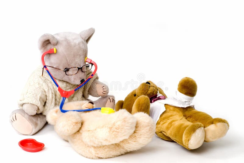 Doctor bear stock image. Image of ears, childish, bear - 2482411