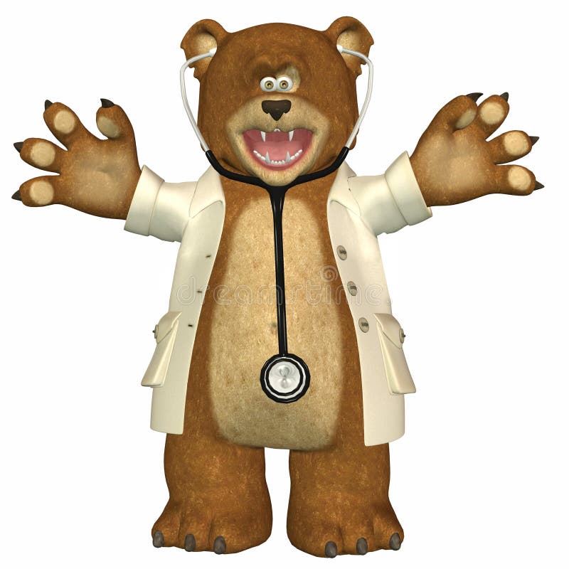 Doctor Bear stock illustration. Illustration of healthcare - 3586557