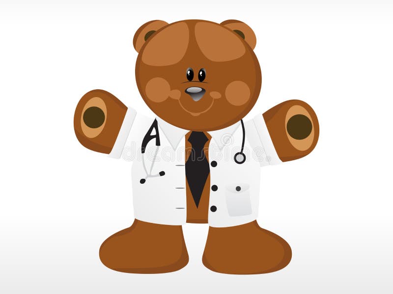 Nurse Bear stock illustration. Illustration of intervention - 3624809