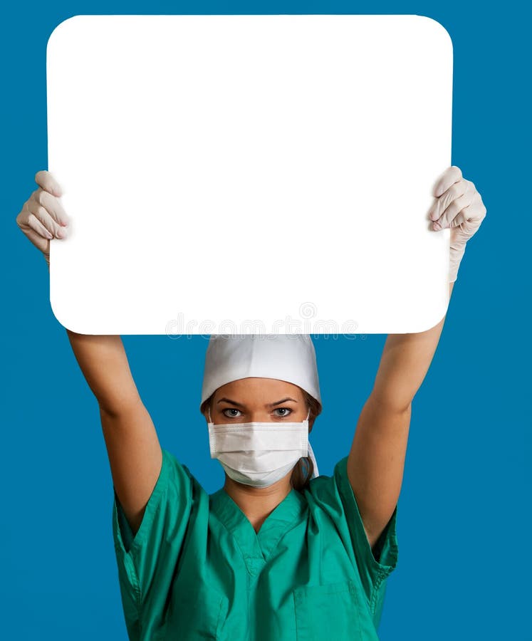 Doctor with a Blank Board stock image. Image of board - 27432009