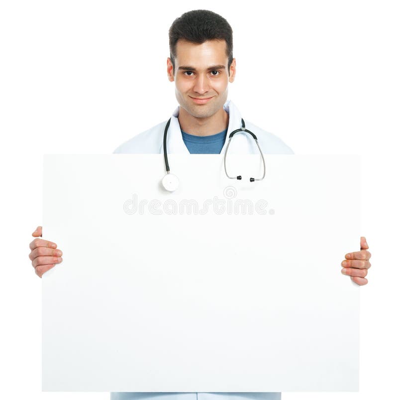 Doctor with an open hand stock image. Image of background - 40147345