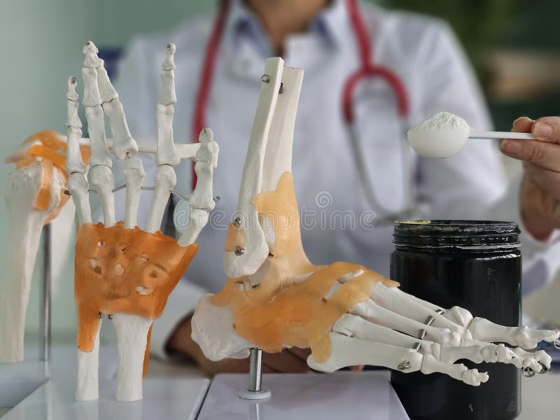 Doctor Bones Skeleton Legs Hands and Amino Acids and Protein for Bones ...