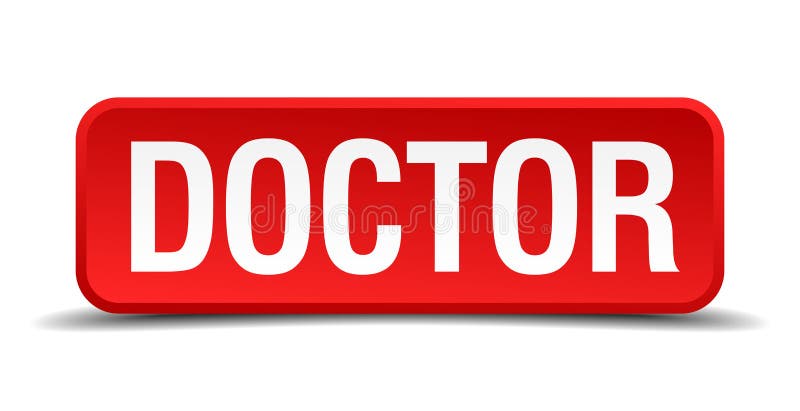 Doctor button stock vector. Illustration of notice, threedimensional ...