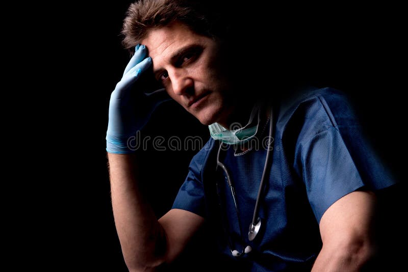 Doctor cansado imagen de archivo. Imagen de gente, pulmonar - 24564433