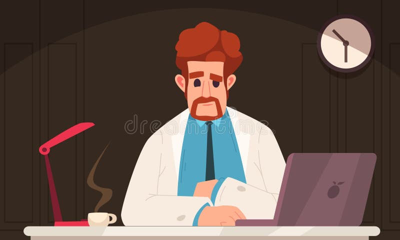 Doctor Cartoon Composition stock vector. Illustration of profession ...