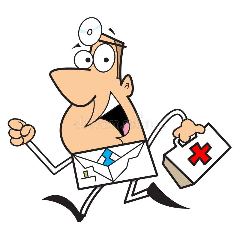 Doctor Cartoon Illustration Stock Illustration - Illustration of ...