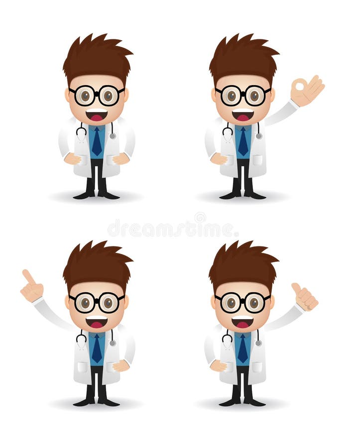 Doctor character stock vector. Illustration of collection - 58623037