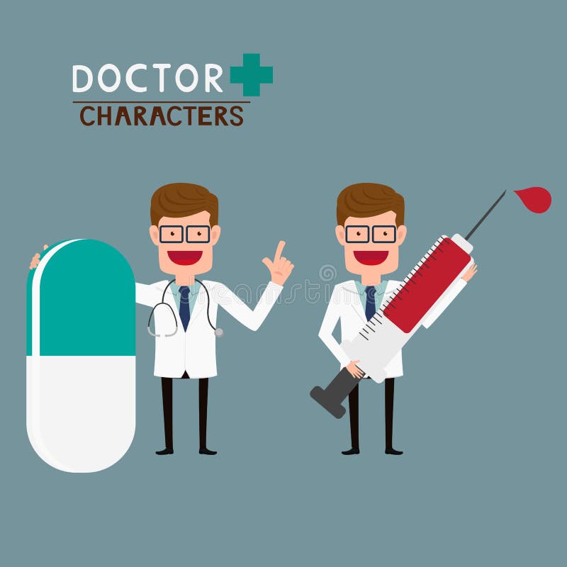 Doctor characters stock vector. Illustration of handsome - 55991868