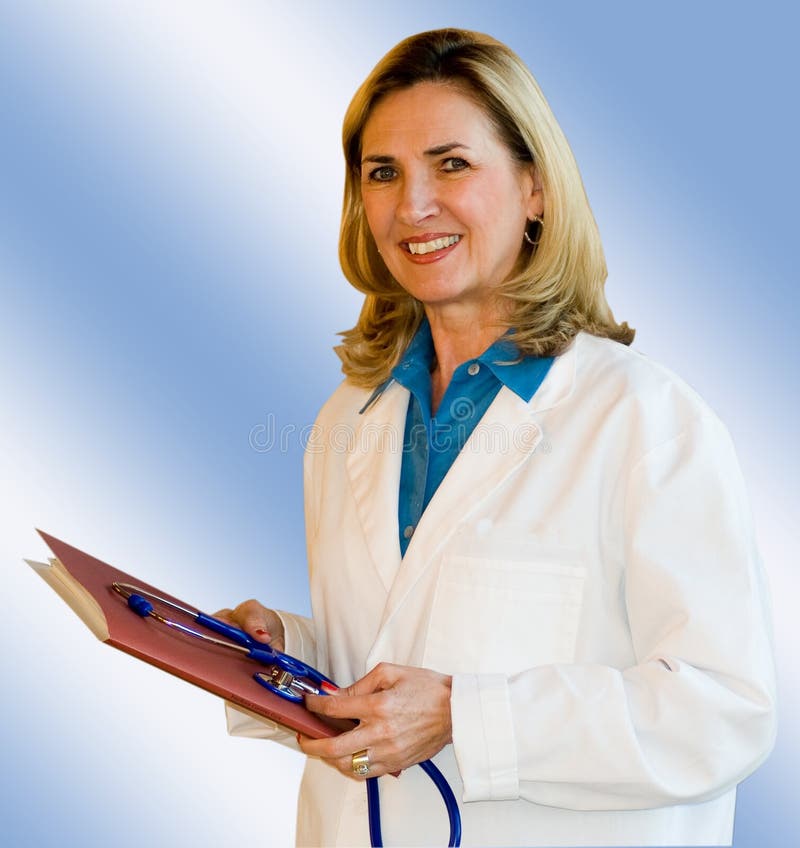 Doctor with Charts and Records Stock Image - Image of healthcare ...