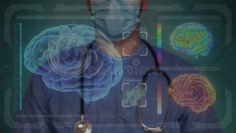 Doctor Checking Heart and Brain Testing Result, Analysis with Modern ...