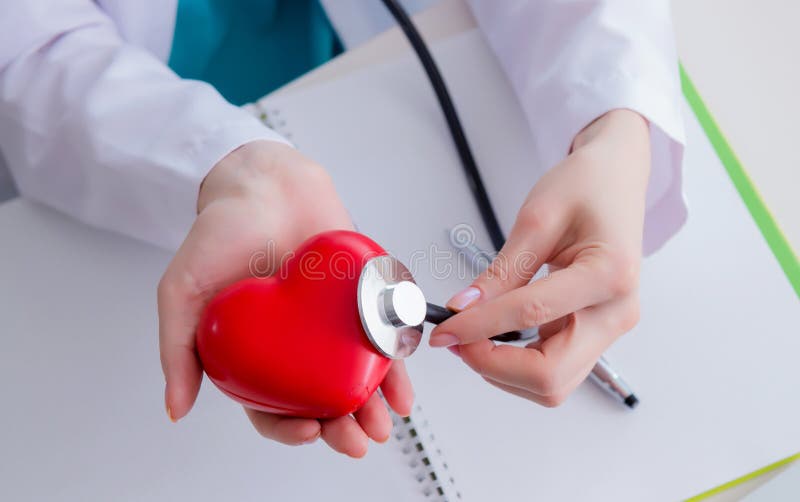 Doctor Checking Up Heart in Medical Concept Stock Photo - Image of ...
