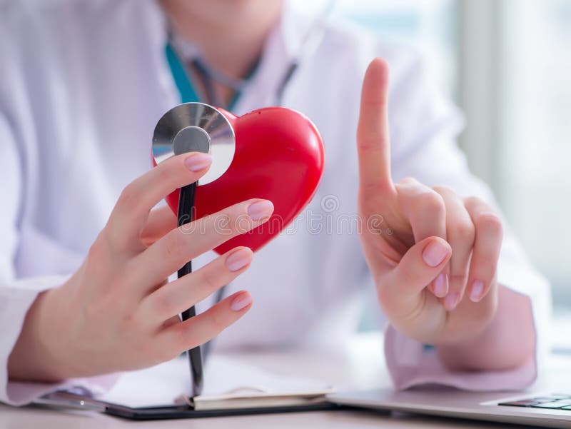 Doctor Checking Up Heart in Medical Concept Stock Photo - Image of ...