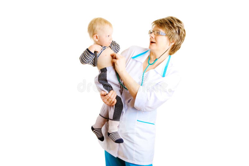 Doctor assessing child stock photo. Image of health, assessment - 595172