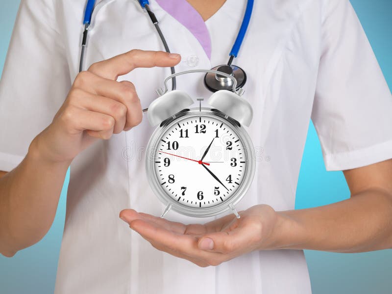 Woman Doctor Wearing a Stethoscope Around His Neck Stock Photo - Image ...