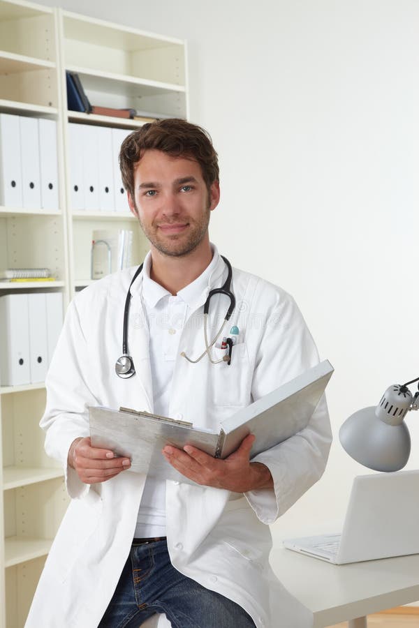 Doctor in clinic stock image. Image of male, business - 19300591