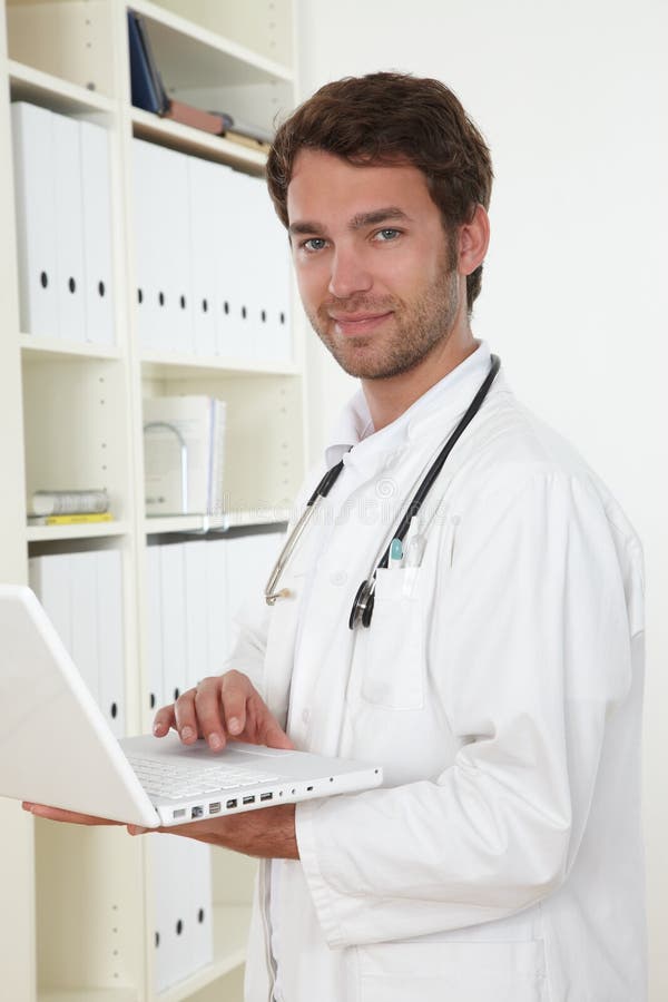 Doctor in clinic stock photo. Image of confident, hospital - 19301078