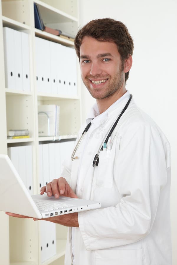 Doctor in clinic stock photo. Image of clinic, male, doctor - 19301180