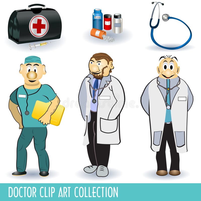 Doctor clip art collection stock vector. Illustration of clip - 16536495