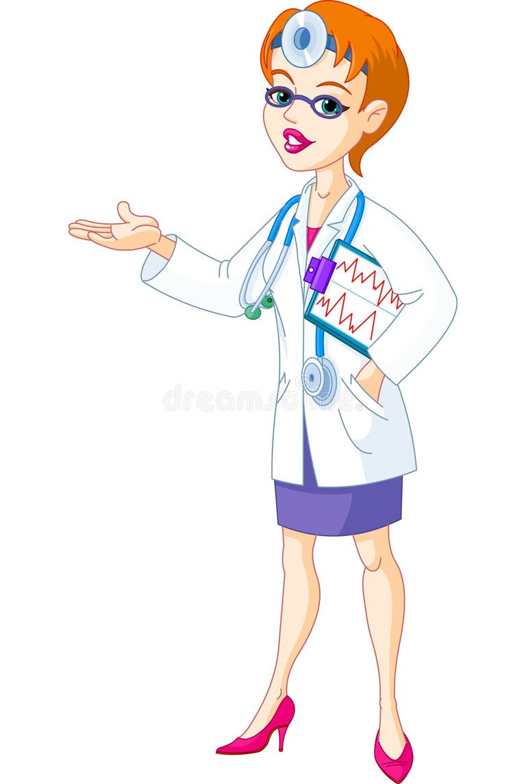 Cartoon Doctor Explaining Stock Illustrations – 829 Cartoon Doctor ...