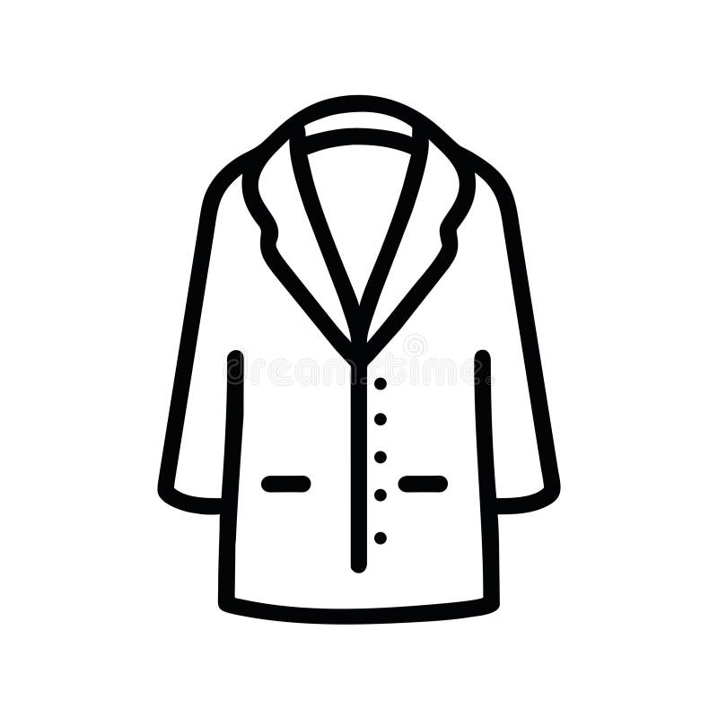 Doctor coat icon stock vector. Illustration of vector - 295538044