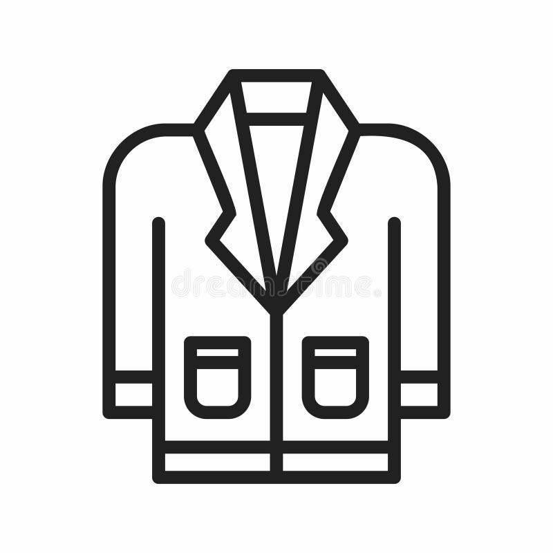 Coat Icon of Vector Illustration for Web and Mobile Stock Vector ...