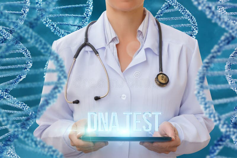 Scientist, Doctor Holds a Laboratory Test Tube and Does a Test of ...