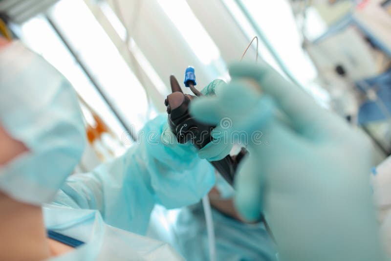 Doctor endoscopist stock photo. Image of healthcare, procedure - 60925388