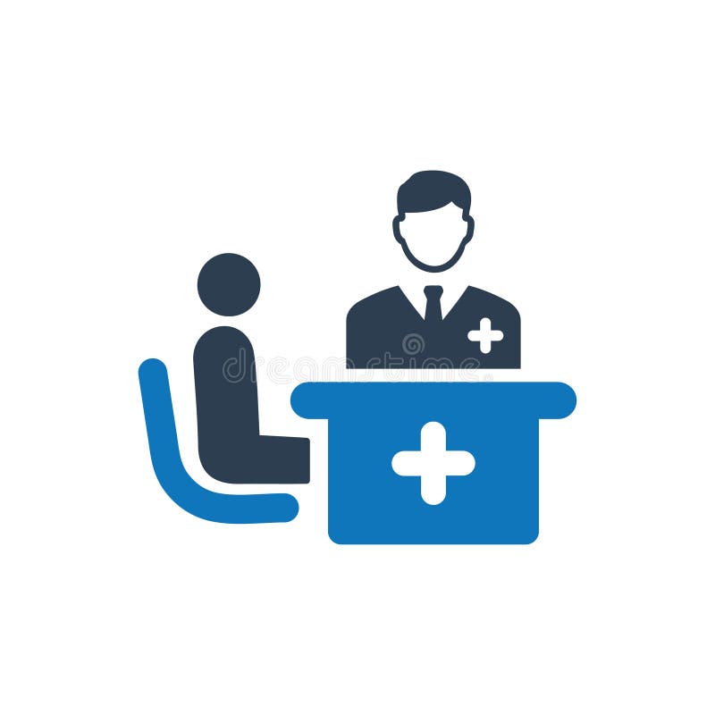 Doctor Consultation Icon stock vector. Illustration of doctor - 111280604