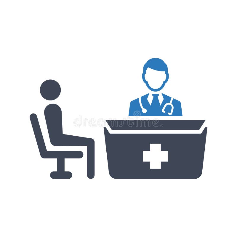 Doctor consultation icon stock vector. Illustration of icon - 165835549