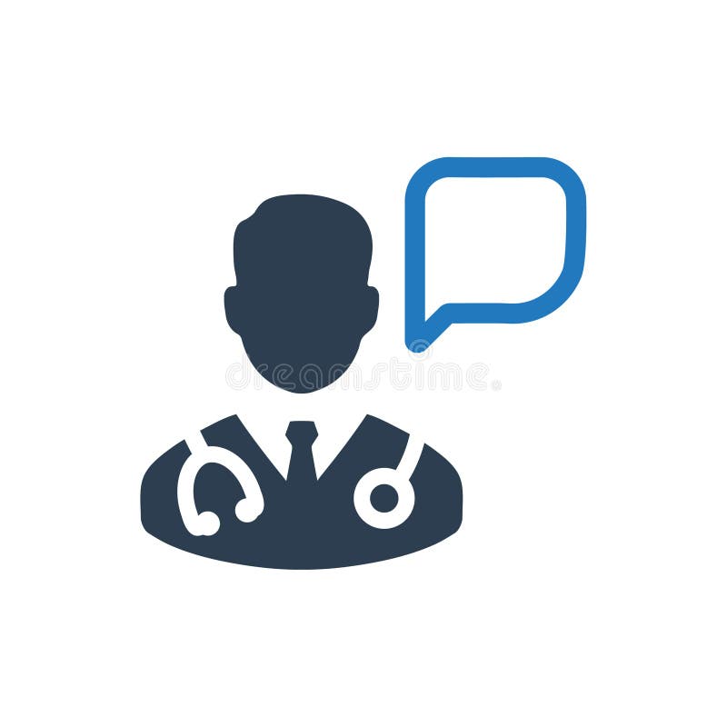 Doctor Consultation Icon stock vector. Illustration of consultation ...