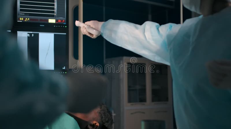 Doctor Talking with Patient in Operating Room. Stock Video - Video of ...