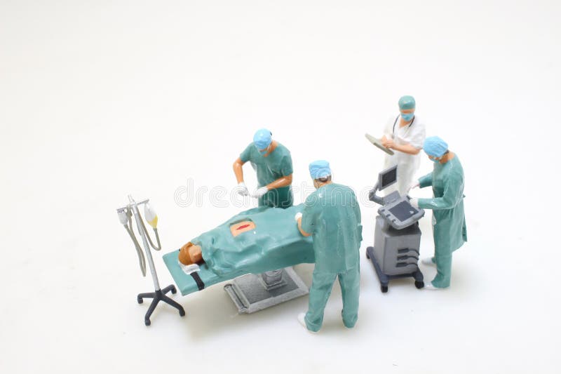 ...a Doctor in Cutting Thread with Scissors, Teamwork and Support Stock ...