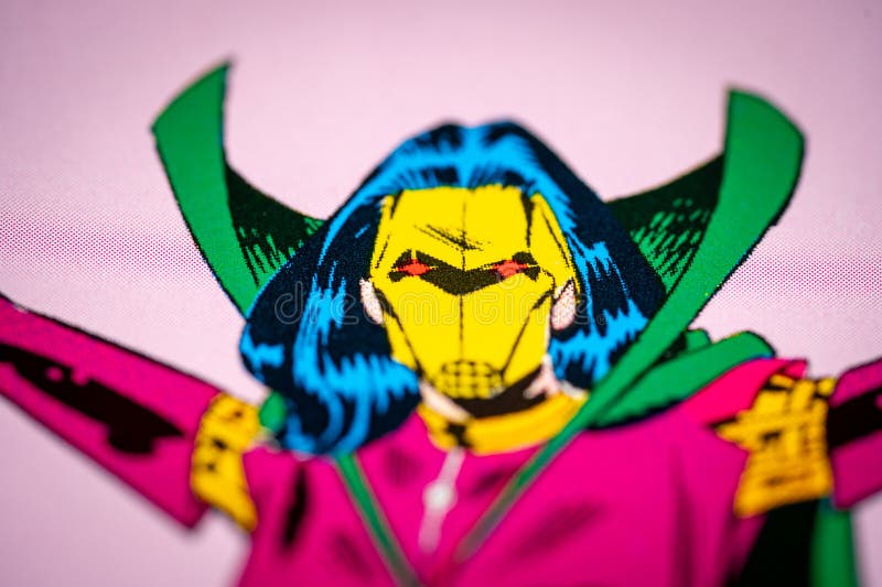 Doctor Cyber Superhero from a Comic Book. Editorial Photography - Image ...