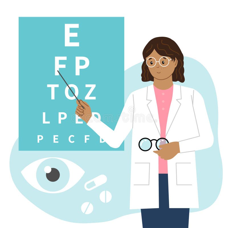 Oculist Doctors Set, Professional Optician Exam Devices for Treatment ...