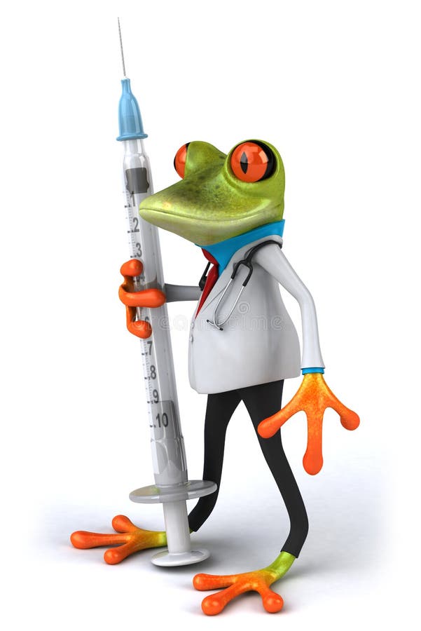 Doctor de la rana stock de ilustración. Ilustración de anfibio - 21421065