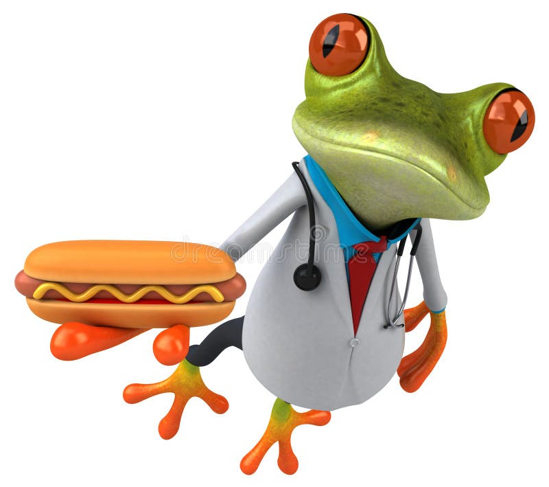 Doctor De La Rana - Ejemplo 3D Stock de ilustración - Ilustración de ...